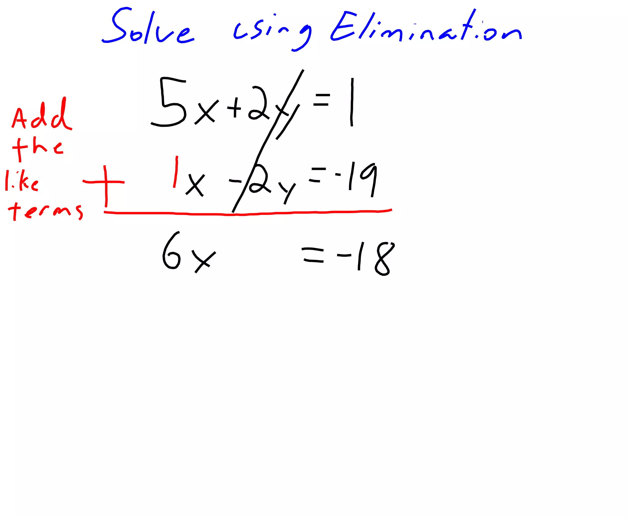 Simple elimination example slides | PPT