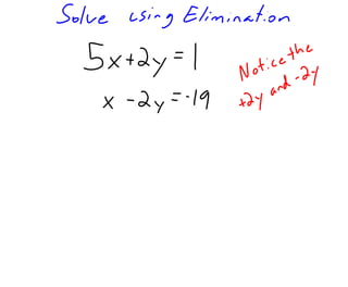 Simple elimination example slides | PPTX
