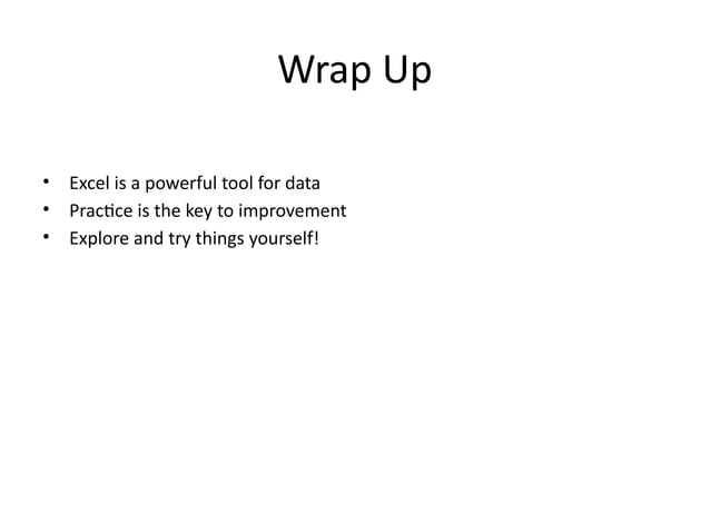 Simple ExcelTraining Presentation On tools | PPTX