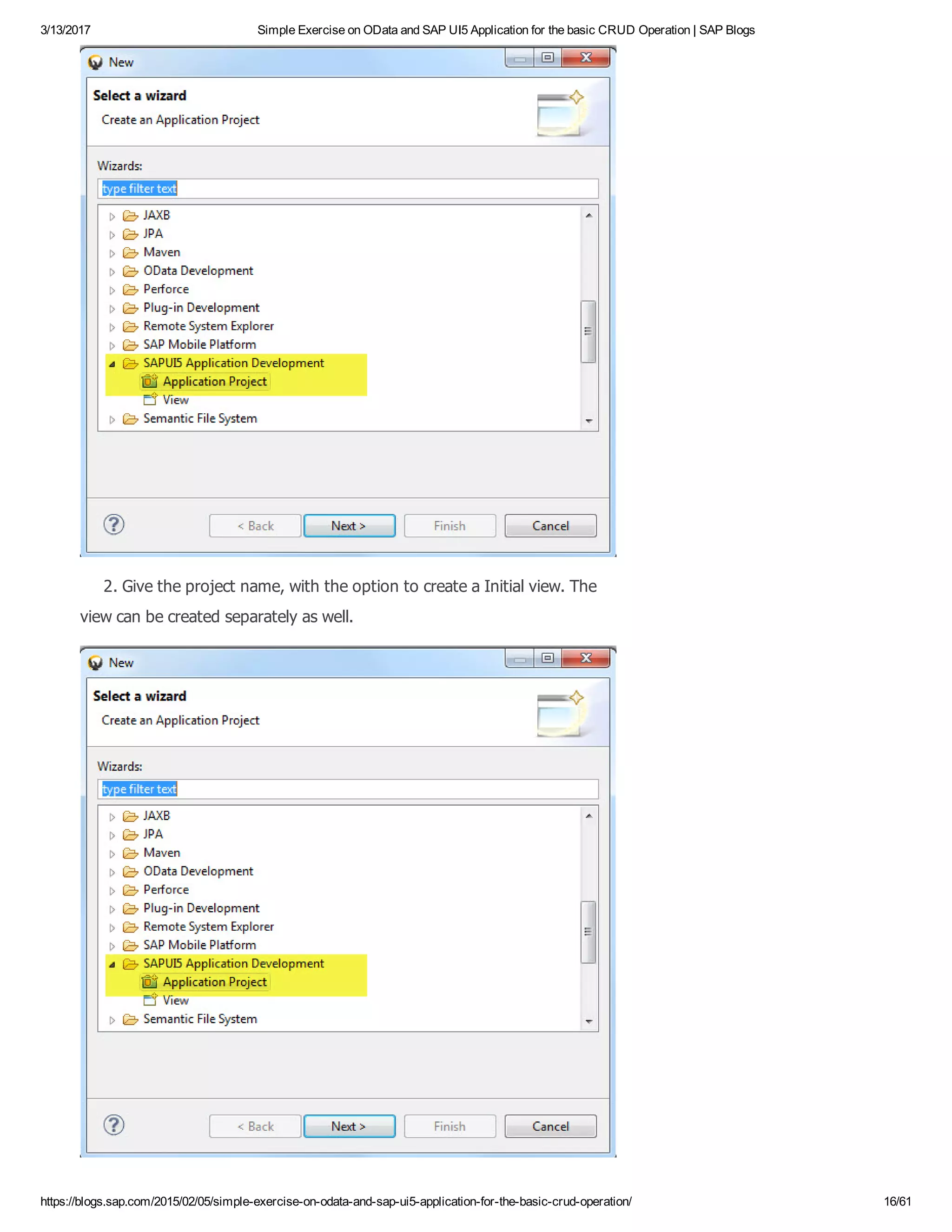 Simple Exercise On O Data And Sap Ui5 Application For The Basic Crud