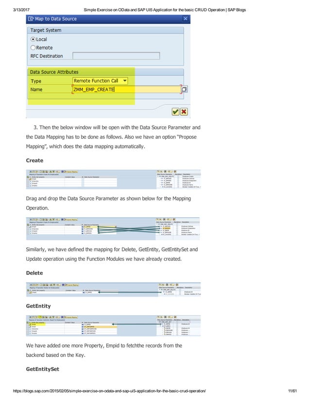 Simple Exercise On O Data And Sap Ui5 Application For The Basic Crud