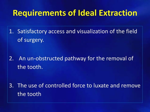 Simple tooth extraction technique | PPTX