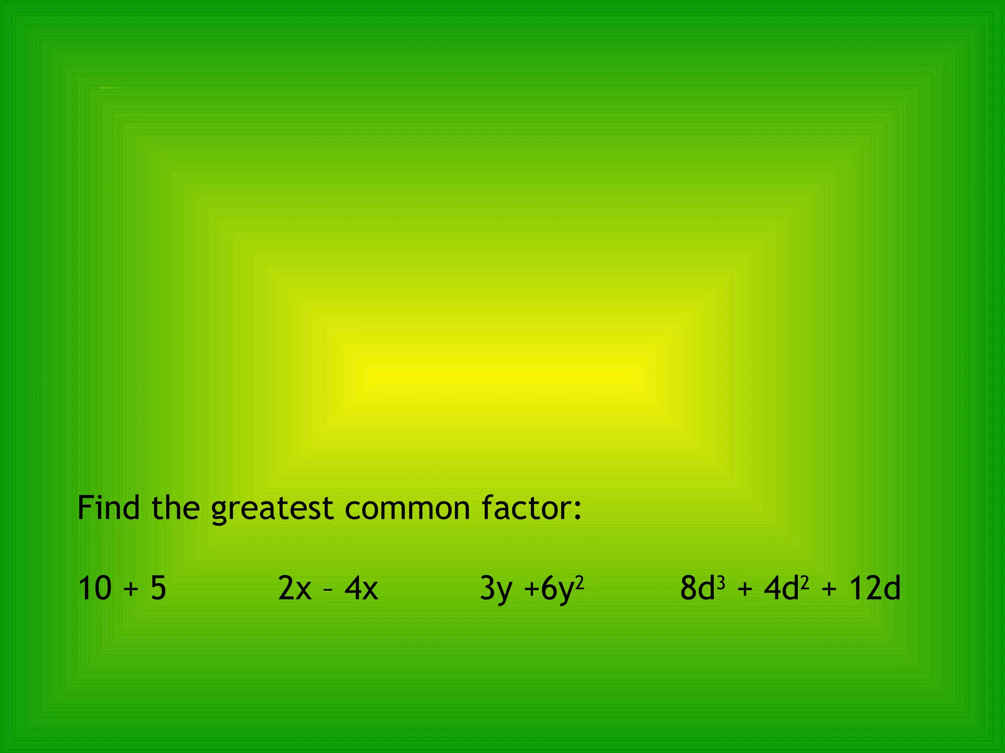 Simple factoring | PPT