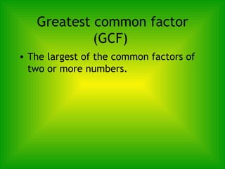 Simple factoring | PPT