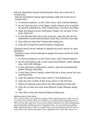 Simple Farm Server Deployment | PDF