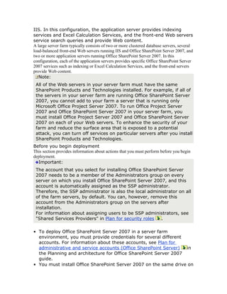 Simple Farm Server Deployment | PDF