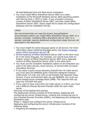 Simple Farm Server Deployment | PDF