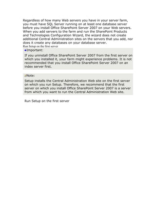Simple Farm Server Deployment | PDF