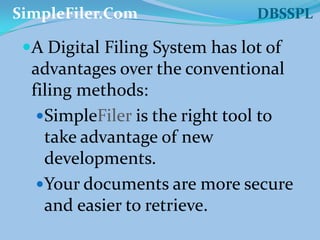 Simple Filer Presentation | PPT