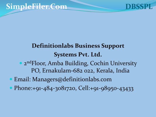 Simple Filer Presentation | PPT