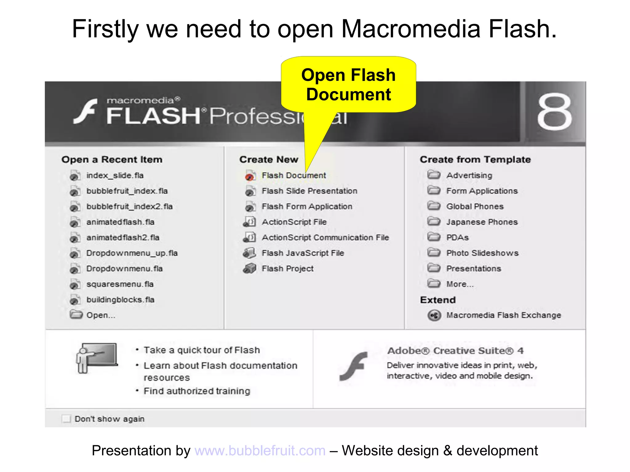 Simple flash animation | ODP