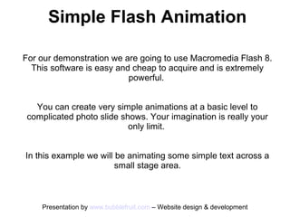 Simple flash animation | PPT