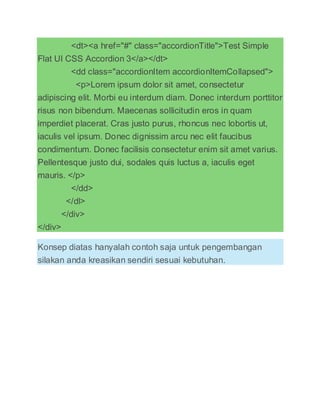 Simple flat ui css accordion | PDF