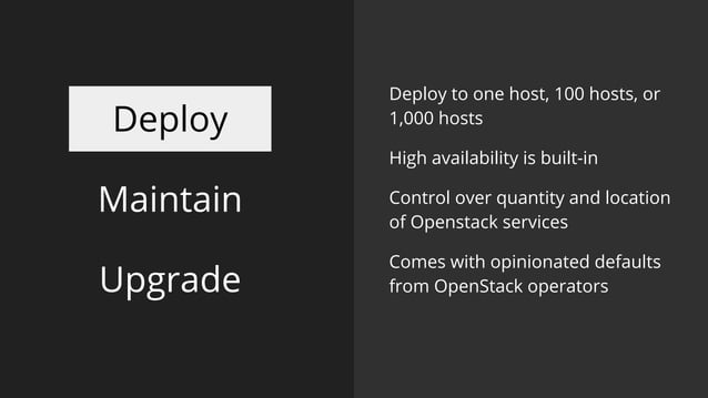 Simple flexible deployments with openstack ansible | PPT | Free Download