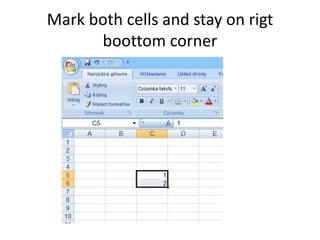 Simple funcions in excel | PPTX