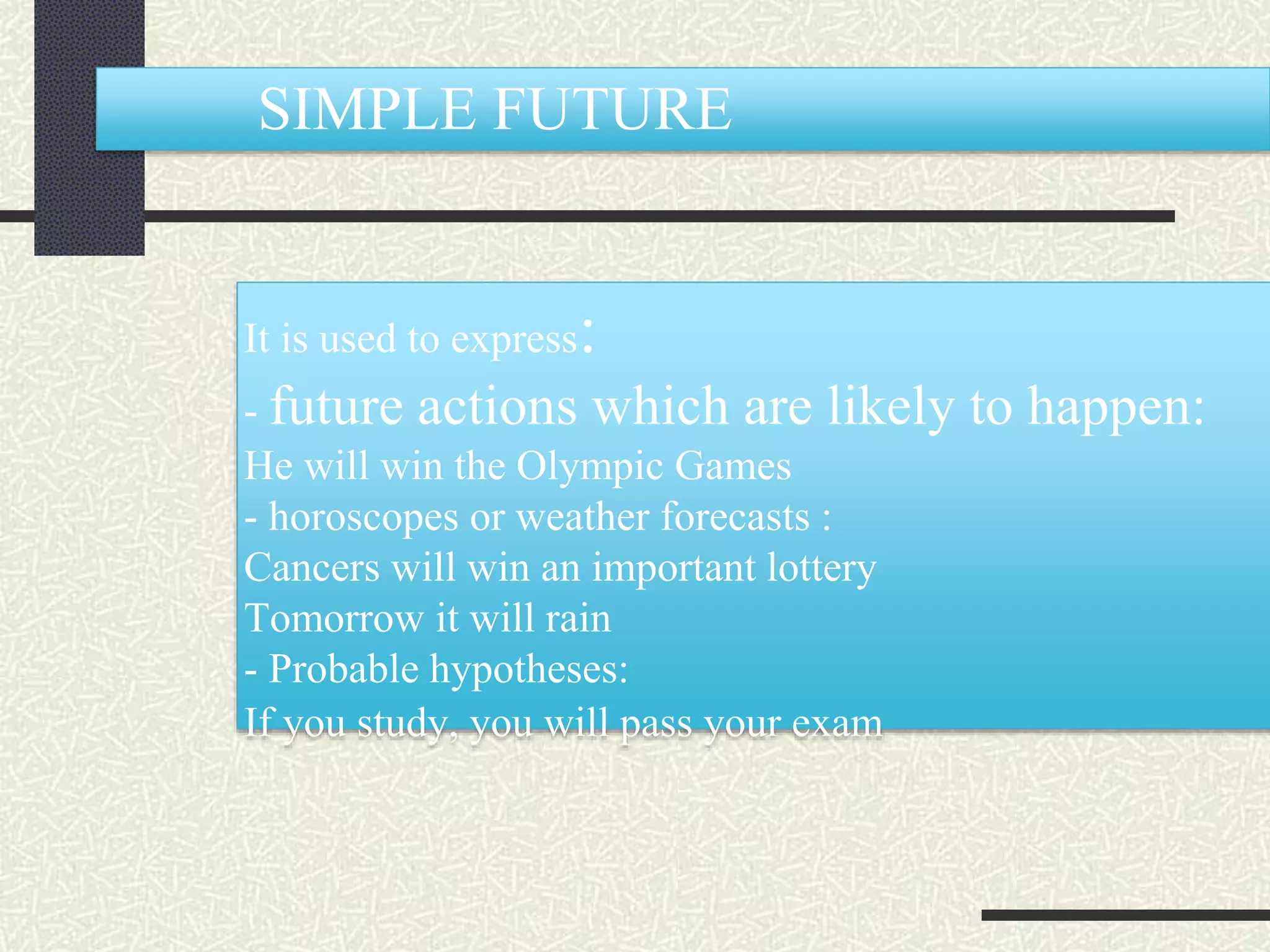 Simple future | PPT