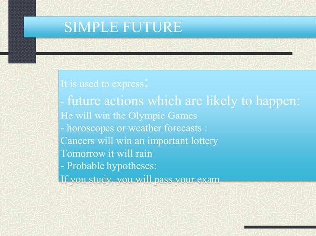 Simple future | PPT