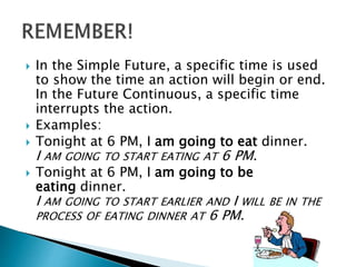 Simple future and future progressive | PPTX