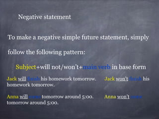 Simple future tense | PPT