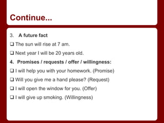 Simple future tense | PPTX