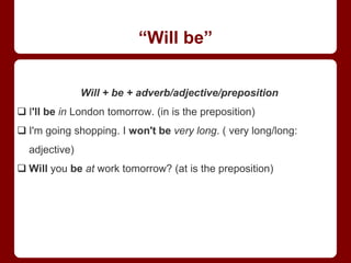 Simple future tense | PPTX