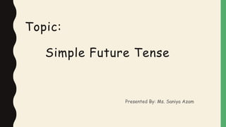 Simple future tense | PPTX