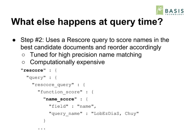 Simple fuzzy Name Matching in Elasticsearch - Graham Morehead | PPT