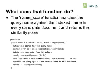 Simple fuzzy Name Matching in Elasticsearch - Graham Morehead | PPT