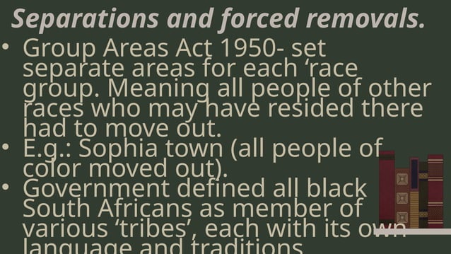 South African History: Apartheid1940s to 1960 | PPTX | Debated ...