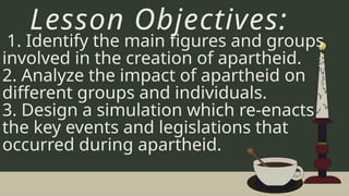 South African History: Apartheid1940s to 1960 | PPTX