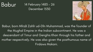 History of Mughal Emperor | PDF