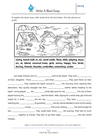 Learn To Write A simple guided essay | DOCX | Screenwriting | Content ...