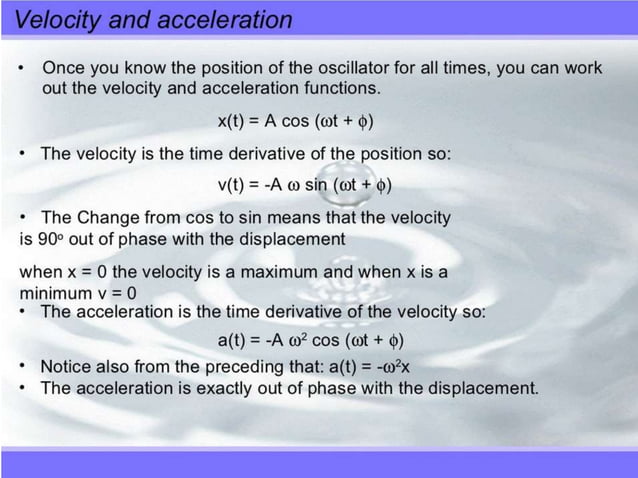 Simple harmonic & circular motion | PPT