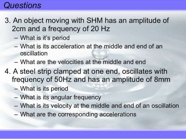 Simple harmonic & circular motion | PPTX