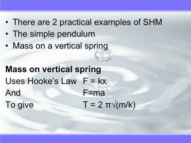 Simple harmonic & circular motion | PPT