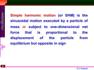 Simple harmonic motion | PPSX