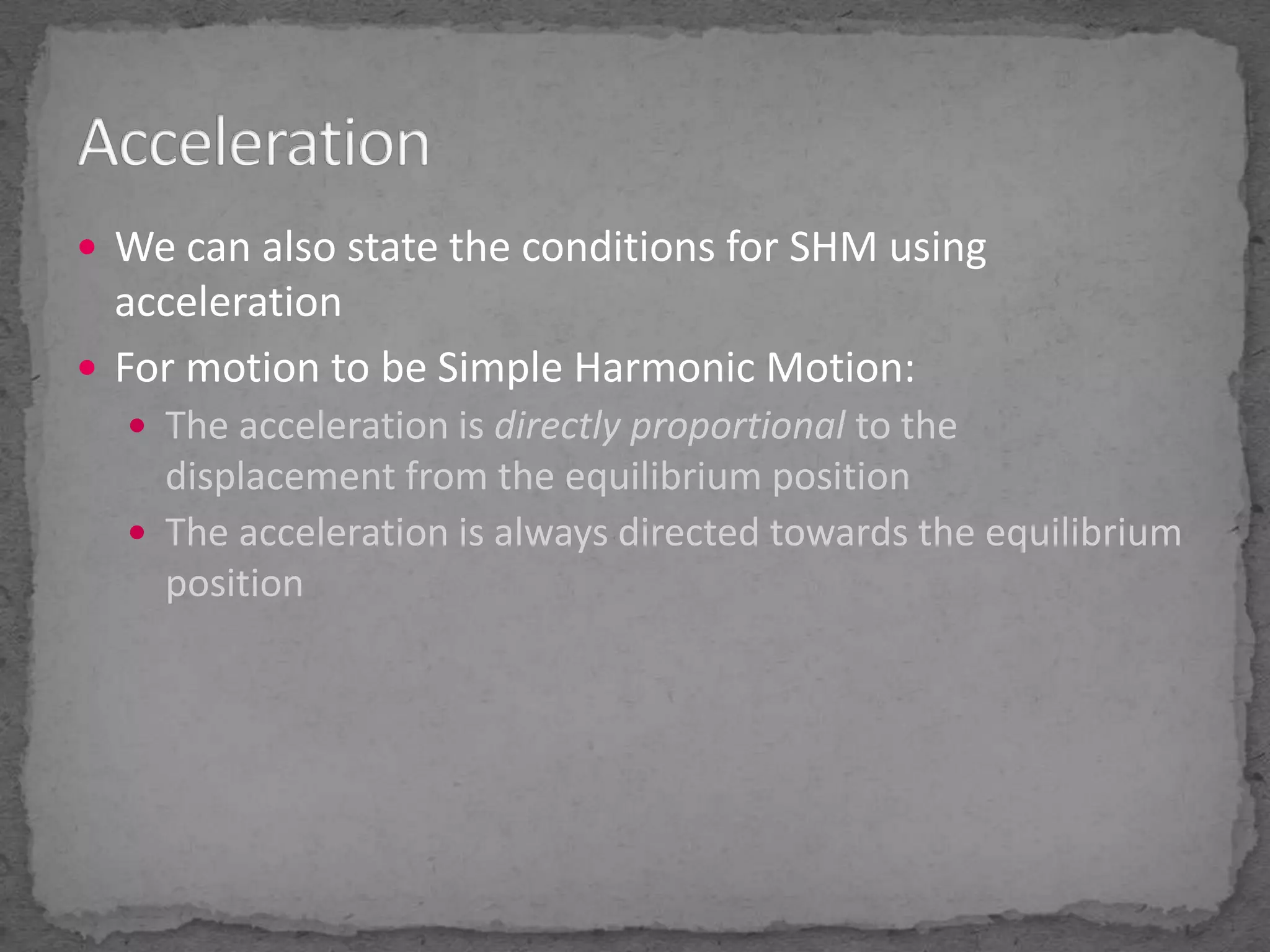 Simple harmonic motion | PPTX