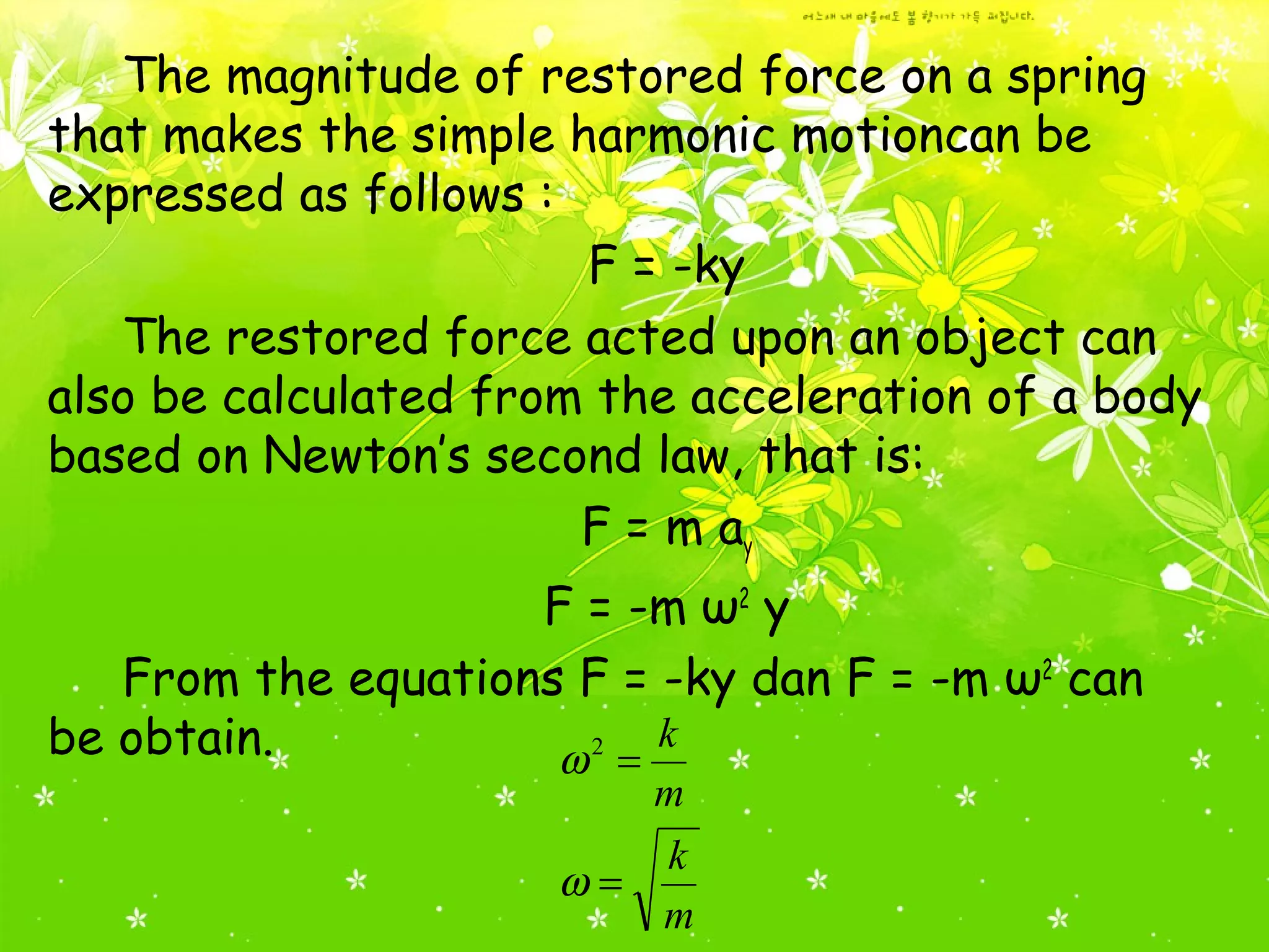 Simple harmonic motion | PPT
