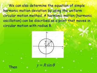 Simple harmonic motion | PPT