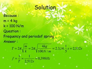 Simple harmonic motion | PPT