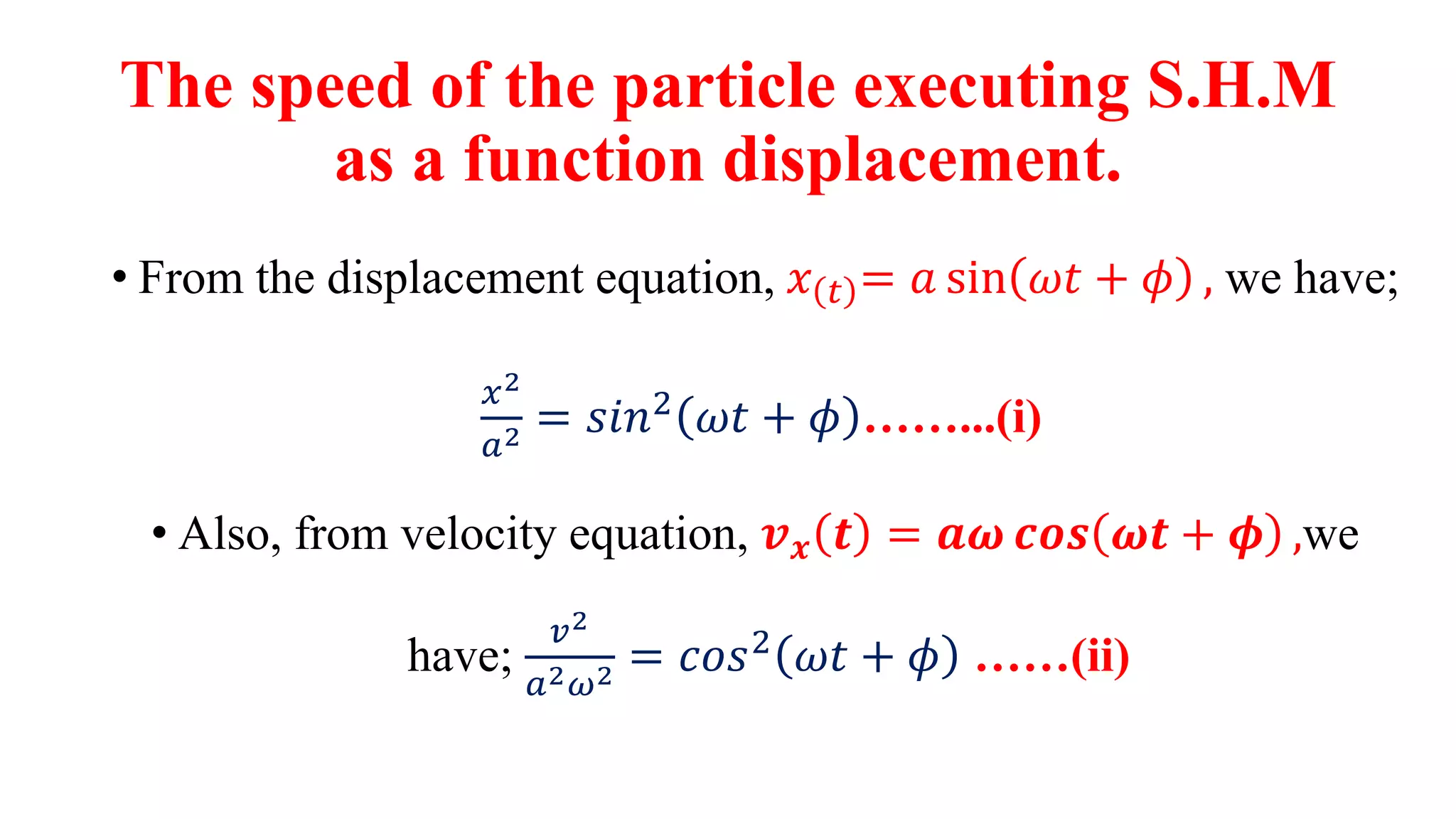 Simple Harmonic Motion | PPTX