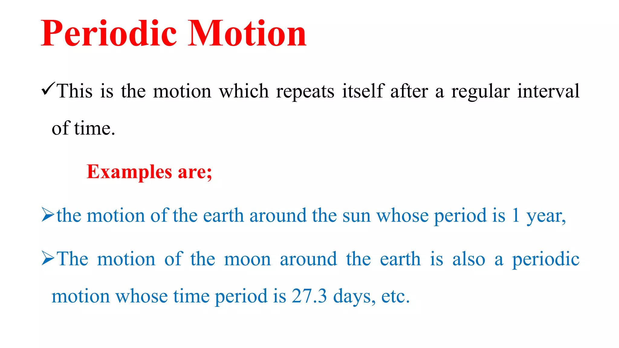 Simple Harmonic Motion | PPTX