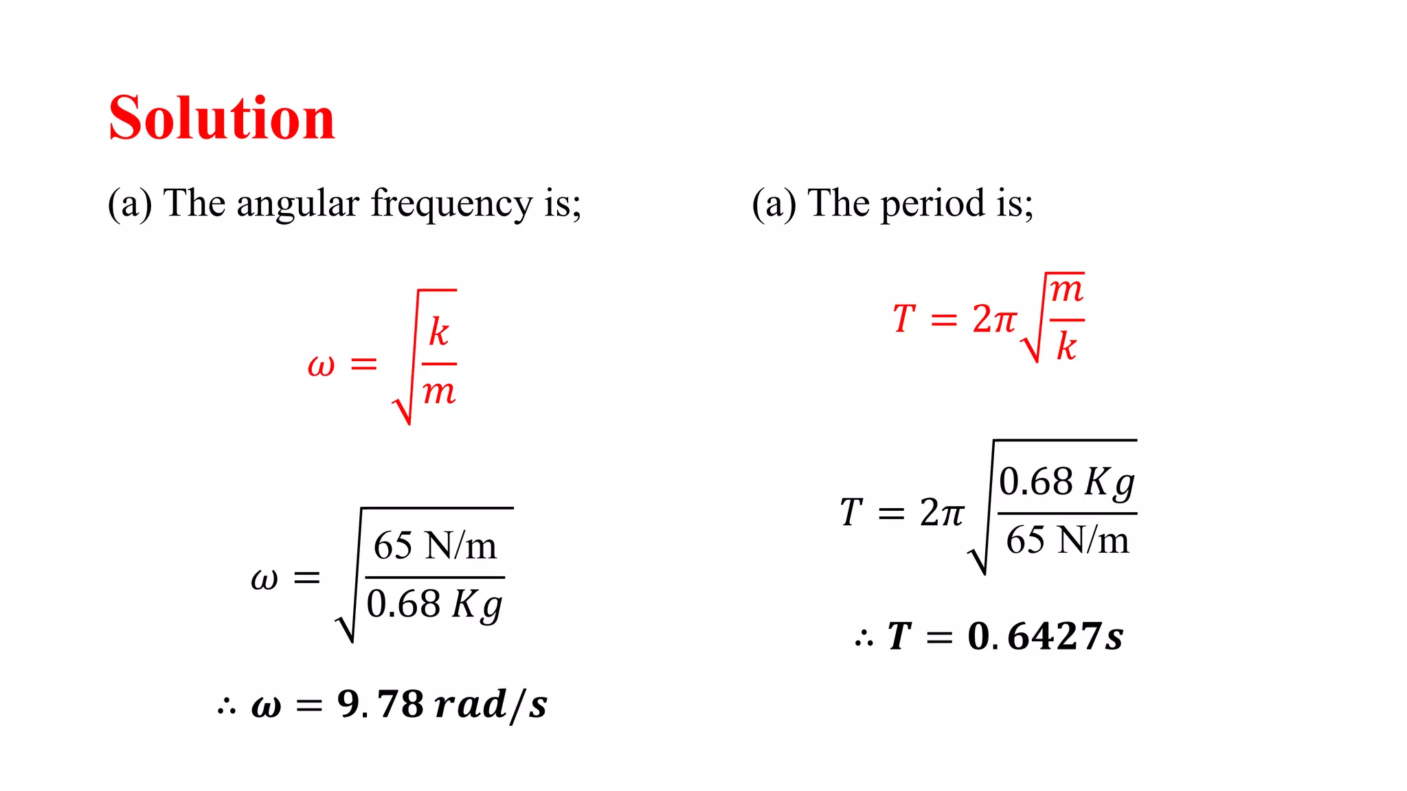 Simple Harmonic Motion | PPTX | Physics | Science
