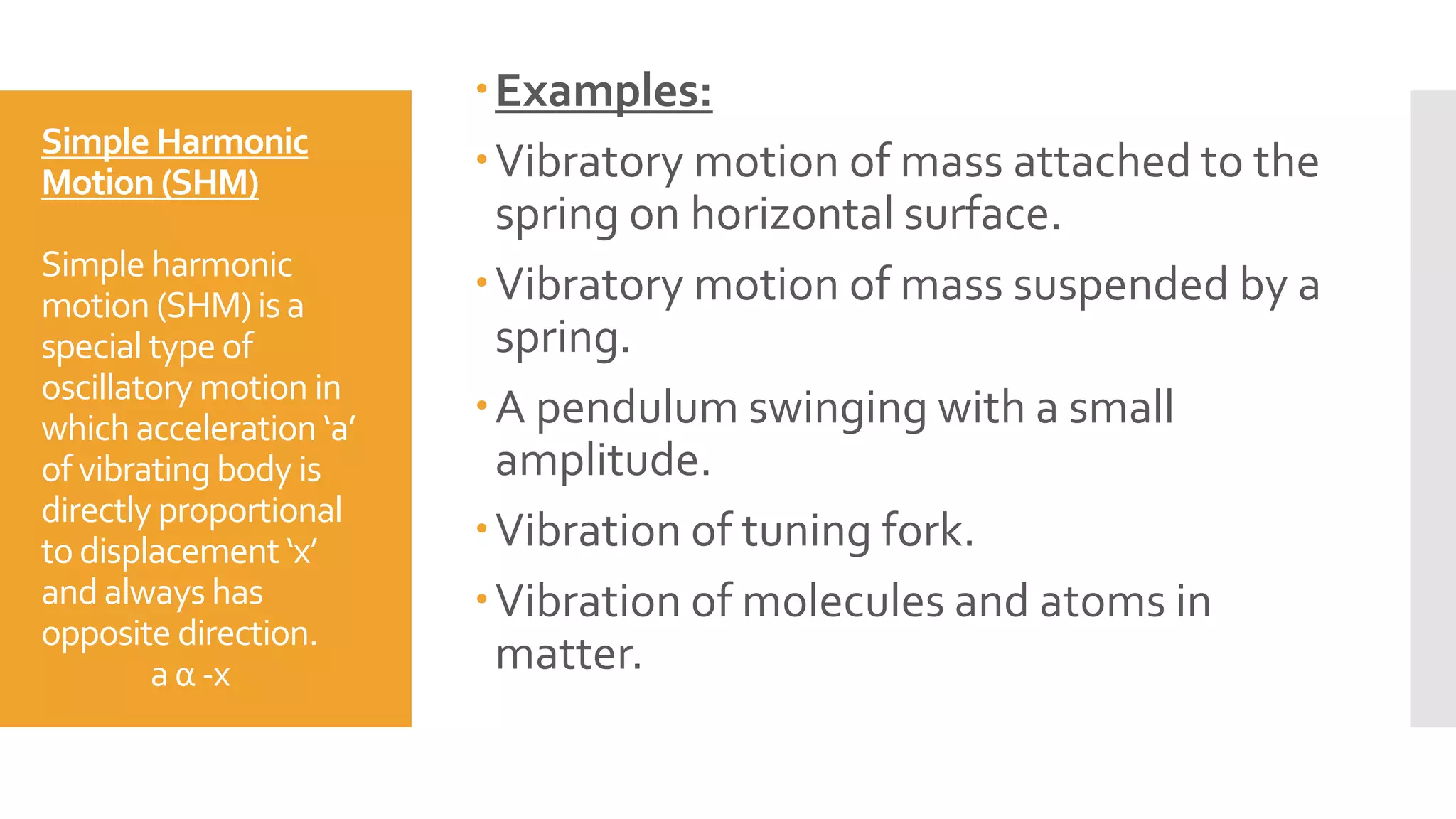 Simple harmonic motion | PPTX