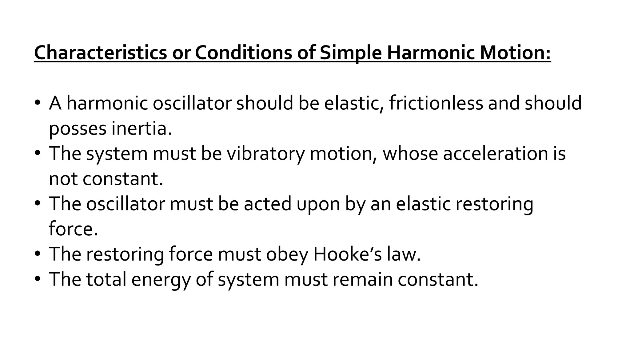 Simple harmonic motion | PPTX