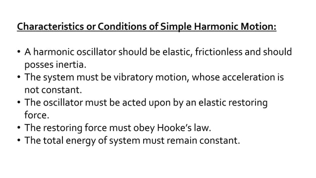 Simple harmonic motion | PPTX