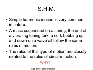 Simple harmonic Motion power point presentation | PPT