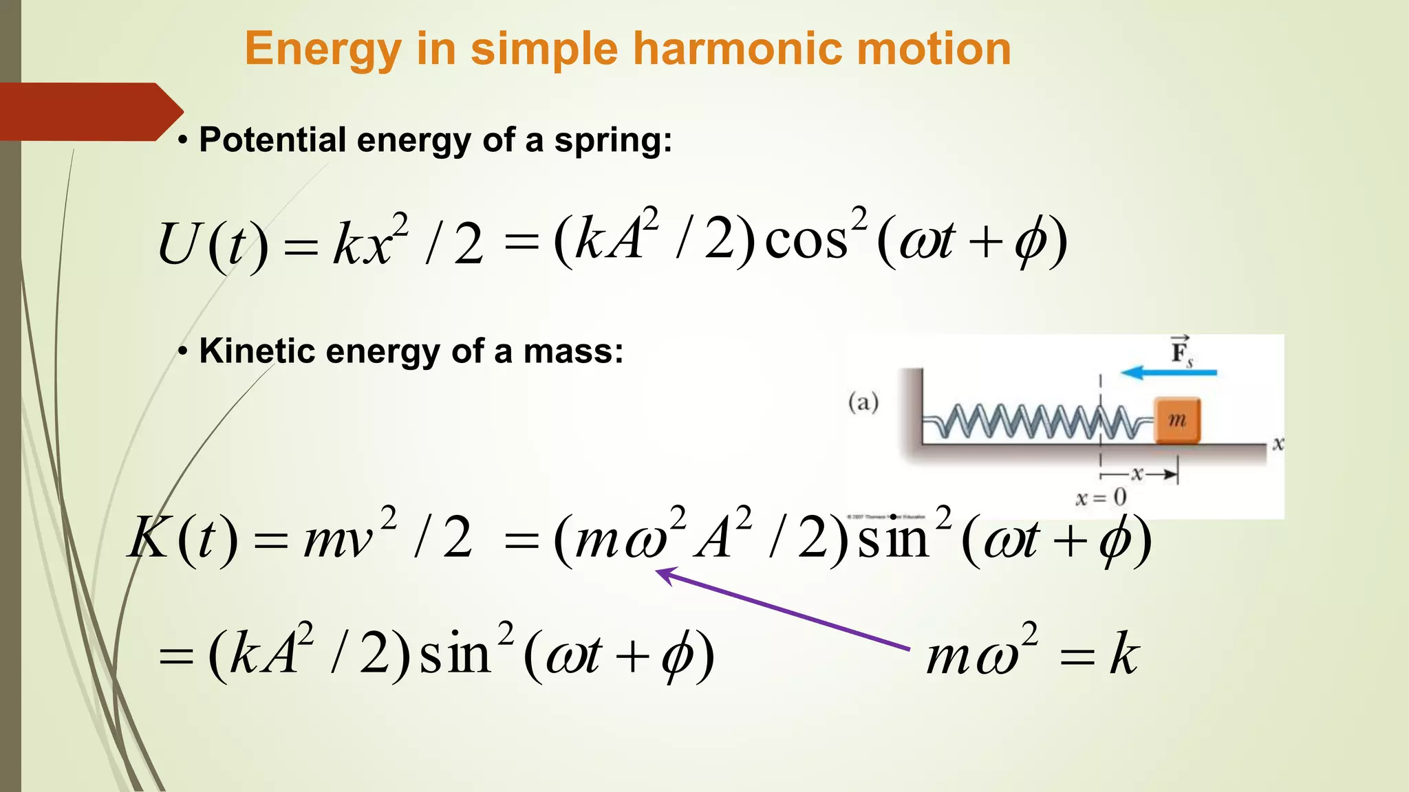 Simple harmonic motion | PPTX