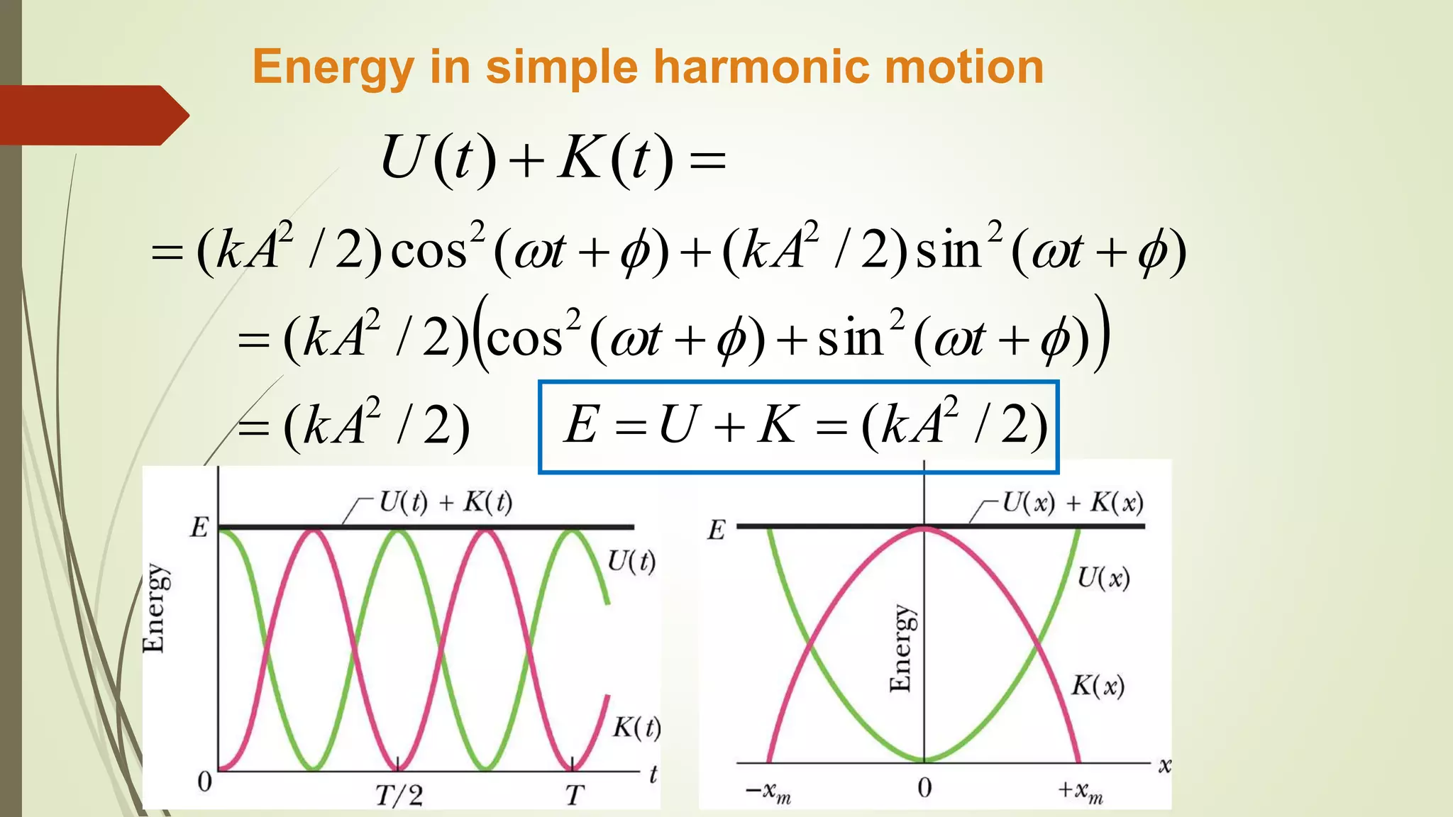 Simple harmonic motion | PPTX | Physics | Science