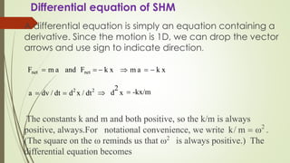 Simple harmonic motion | PPTX